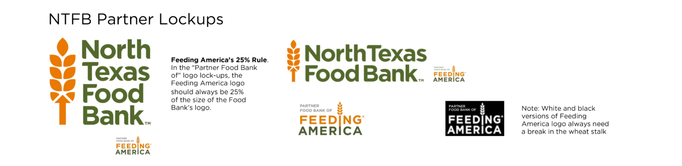 Ntfb Partner Lockups | North Texas Food Bank